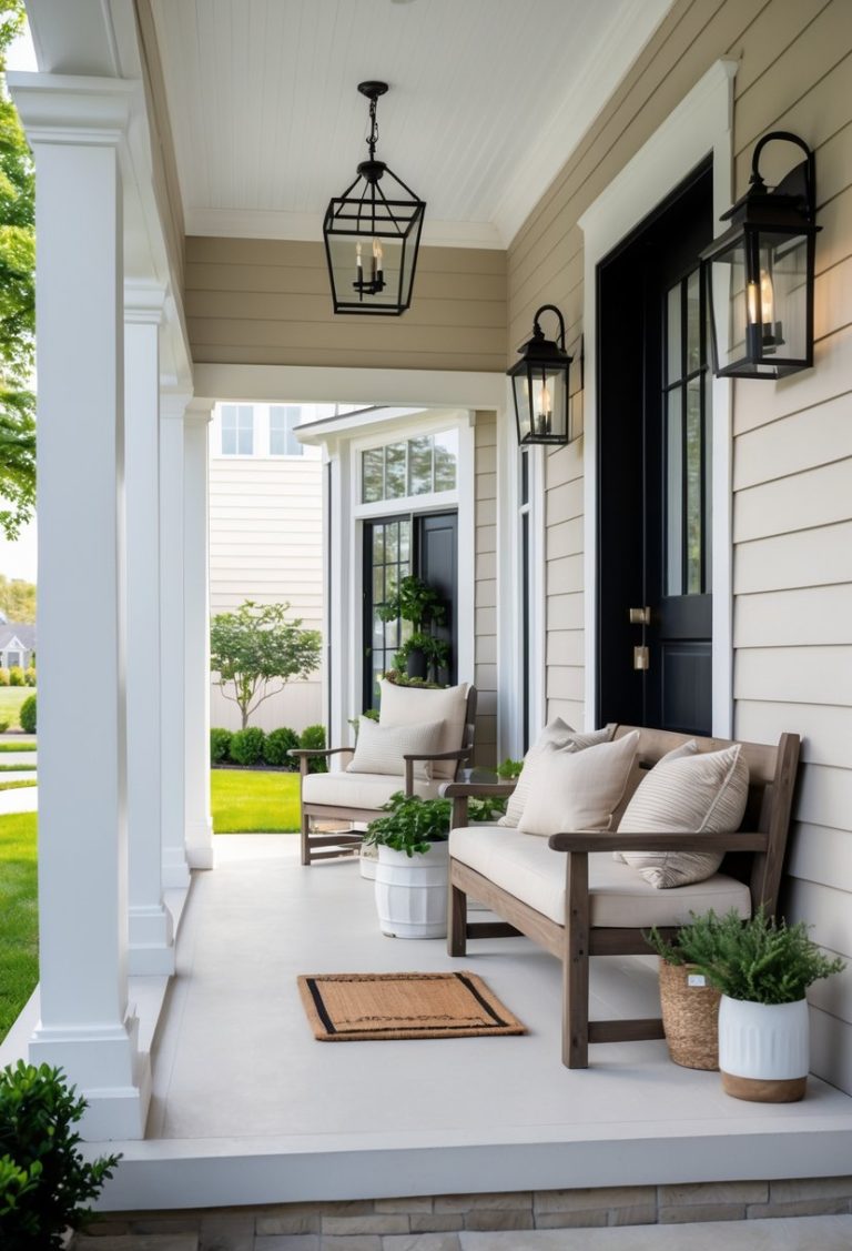 15 Modern Farmhouse Front Porch Ideas to Welcome Guests in Style - Homiloft