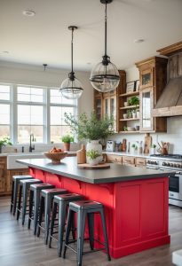 15 Red Farmhouse Kitchen Ideas You’ll Wish You Tried Sooner - Homiloft
