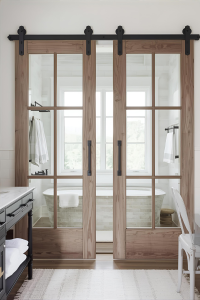 17 Farmhouse Walk-In Shower Ideas For Perfect Mix of Modern + Cozy ...