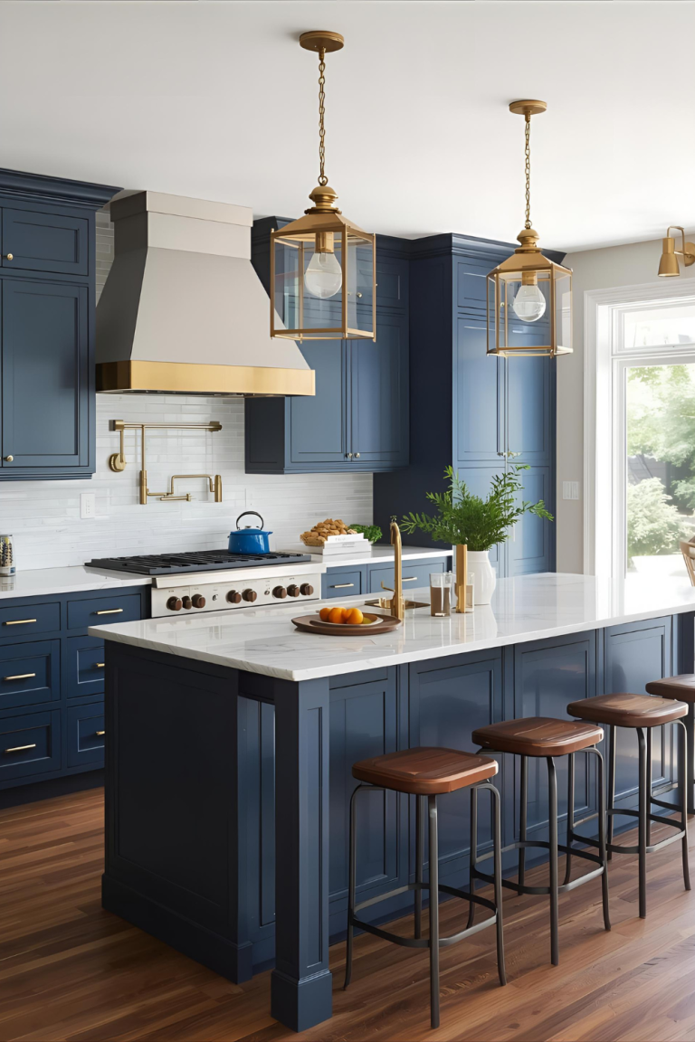 17 Blue Farmhouse Kitchen Cabinet Ideas That Feel Fresh and Timeless ...