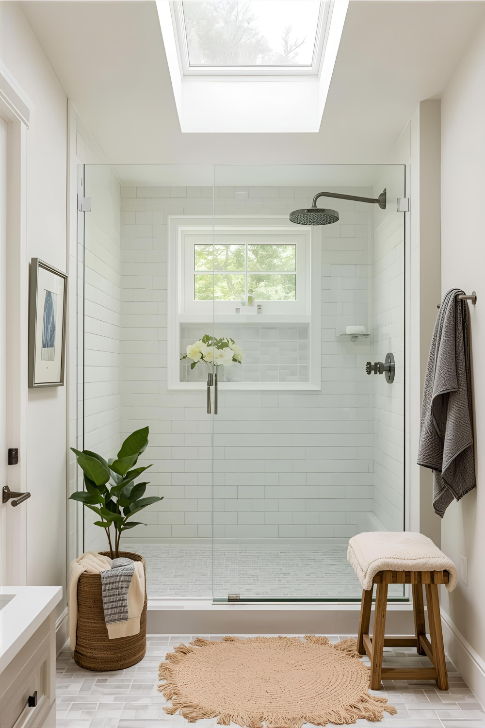 17 Farmhouse Walk-In Shower Ideas For Perfect Mix of Modern + Cozy ...