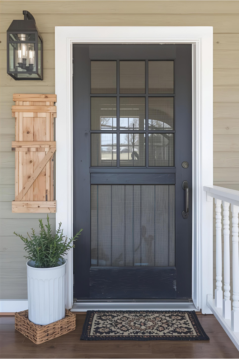 15 Timeless Farmhouse Screen Door Ideas (For Porches, Pantries & More ...