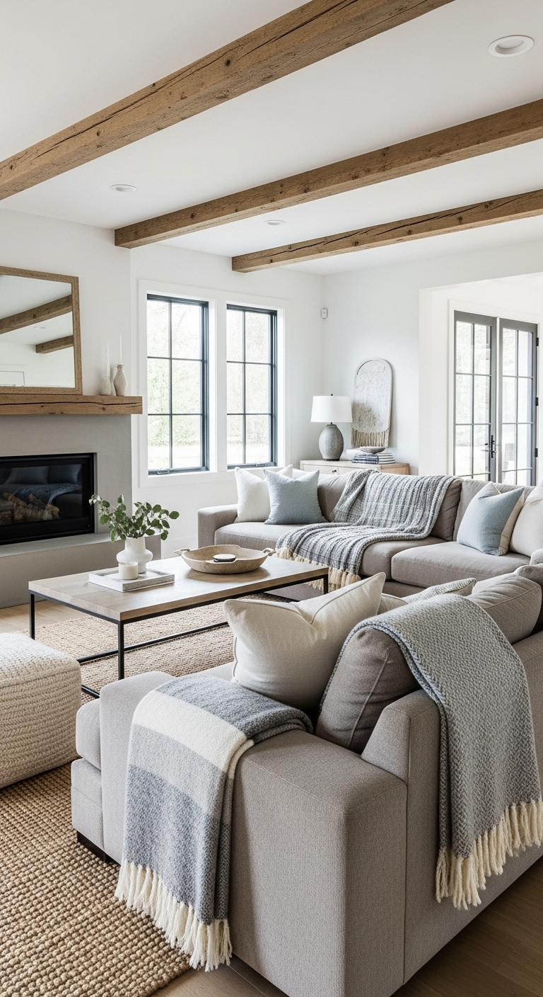17 Modern Farmhouse Interior Design Ideas (By Room + Style) - Homiloft