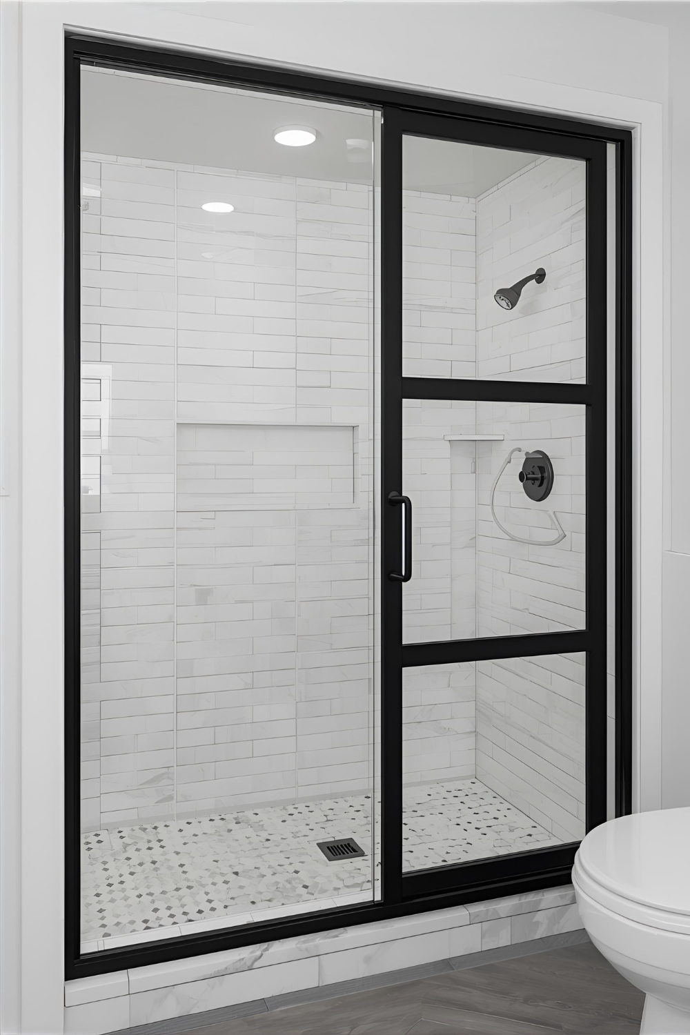17 Farmhouse Walk-In Shower Ideas For Perfect Mix of Modern + Cozy ...