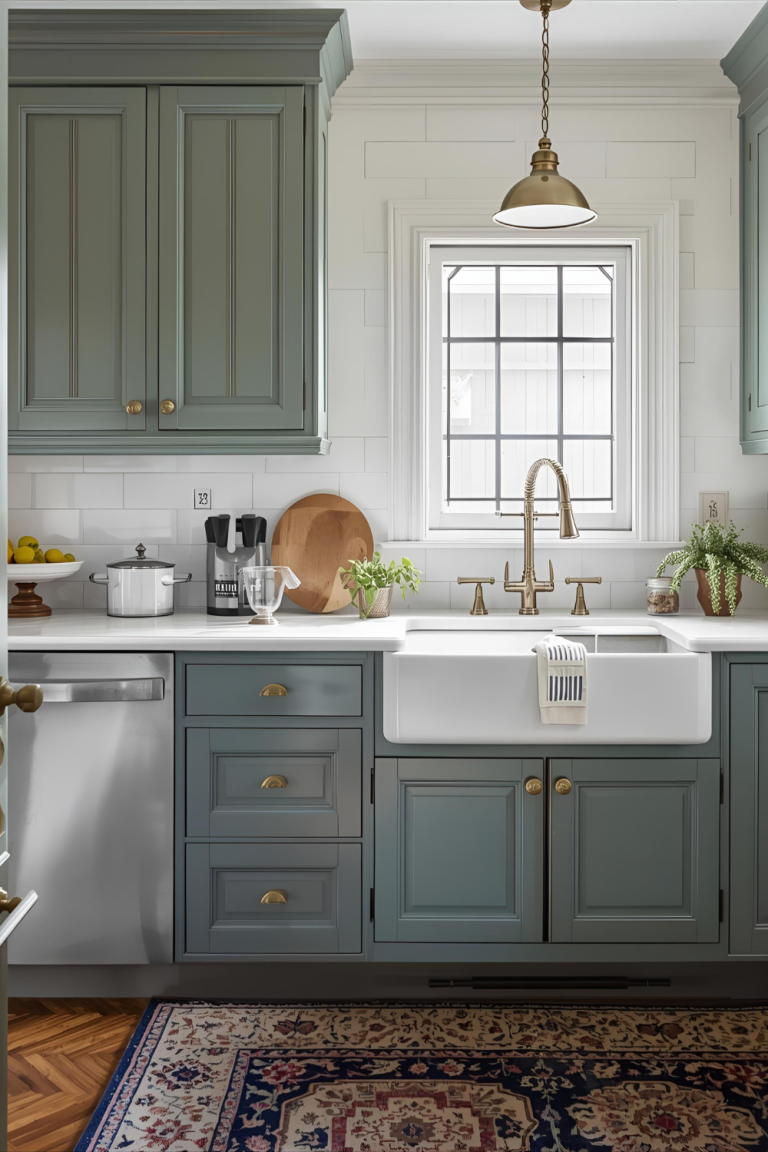 17 Blue Farmhouse Kitchen Cabinet Ideas That Feel Fresh and Timeless ...