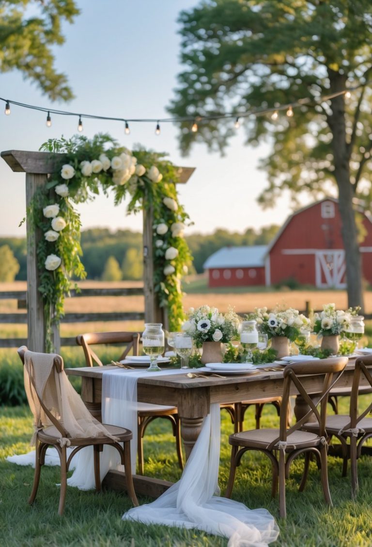 15 Farmhouse Wedding Ideas for Timeless Rustic Elegance - Homiloft