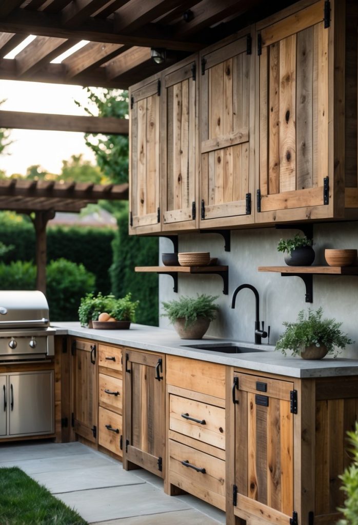 15 Farmhouse Outdoor Kitchen Ideas for Stylish and Functional Backyard ...